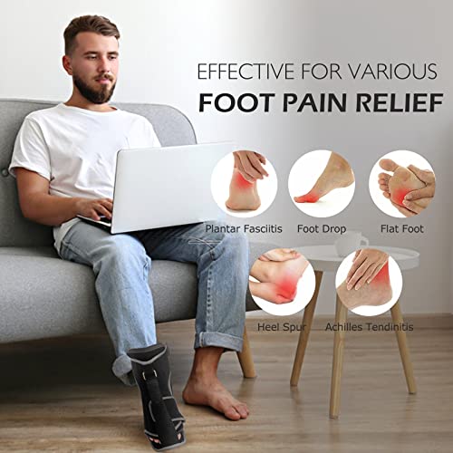 Draland Plantar Fasciitis Night Splint: 2 Pack of Upgraded Foot Brace for Plantar Fasciitis Achilles Tendinitis Pain Relief | Provide Optimal Comfort & Support Intensity | Easy Use & Both for Men Women