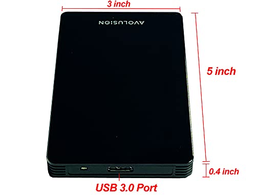 Avolusion HD250U3-Z1-PRO 500GB USB 3.0 Portable External Gaming Hard Drive (PS5 Pre-Formatted) - 2 Year Warranty