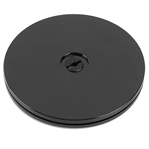 HSTECH 6â Lazy Susan Turntable Black Acrylic Ball Bearing Rotating Tray for Spice Rack Table Cake Kitchen Pantry Decorating TV Laptop Computer Monitor, 30-lb Load Capacity (360Ë Rotation)