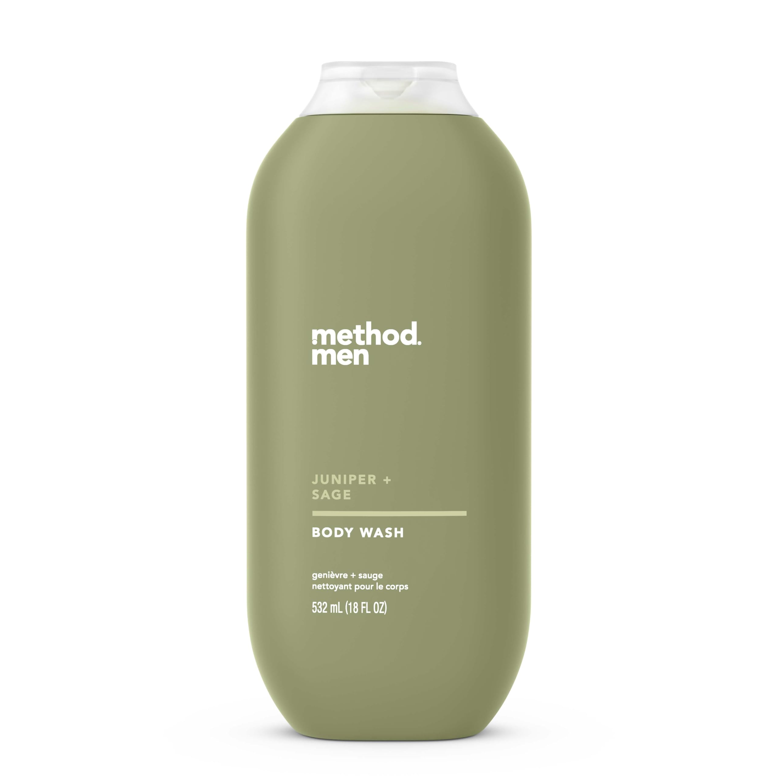 Method Men Body Wash, Juniper + Sage, Paraben and Phthalate Free, 18 FL Oz (Pack of 6)