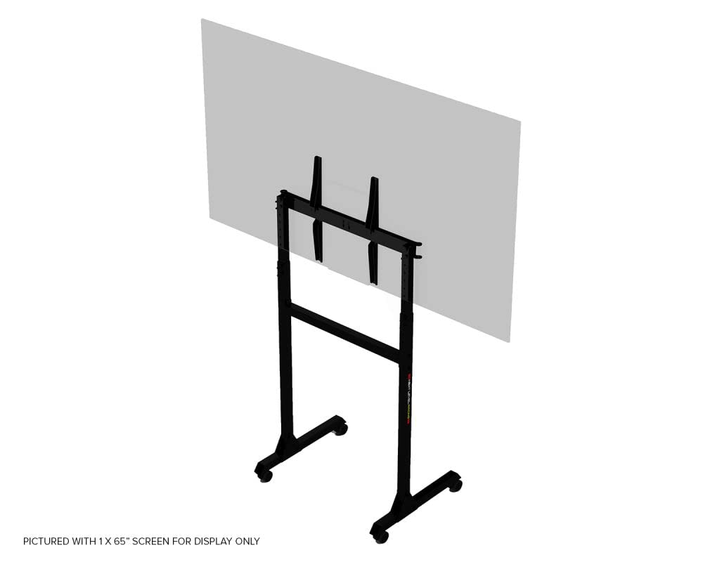 Next Level Racing Free Standing Single Monitor Stand (NLR-A011) and Keyboard and Mouse Tray (NLR-A012) Bundle
