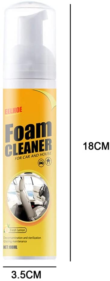 Dragon Honor 2PCS Multipurpose Foam Cleaner Spray,All-Purpose Household Cleaners for Car and Kitchen, Leather Decontamination,Suitable for Car House and Kitchen (100ML)