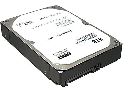 MaxDigitalData (MD6000GSA12872E) 6TB 7200RPM 128MB Cache SATA 6.0Gb/s 3.5-inch Internal Hard Drive (Enterprise Grade) - 3 Years Warranty