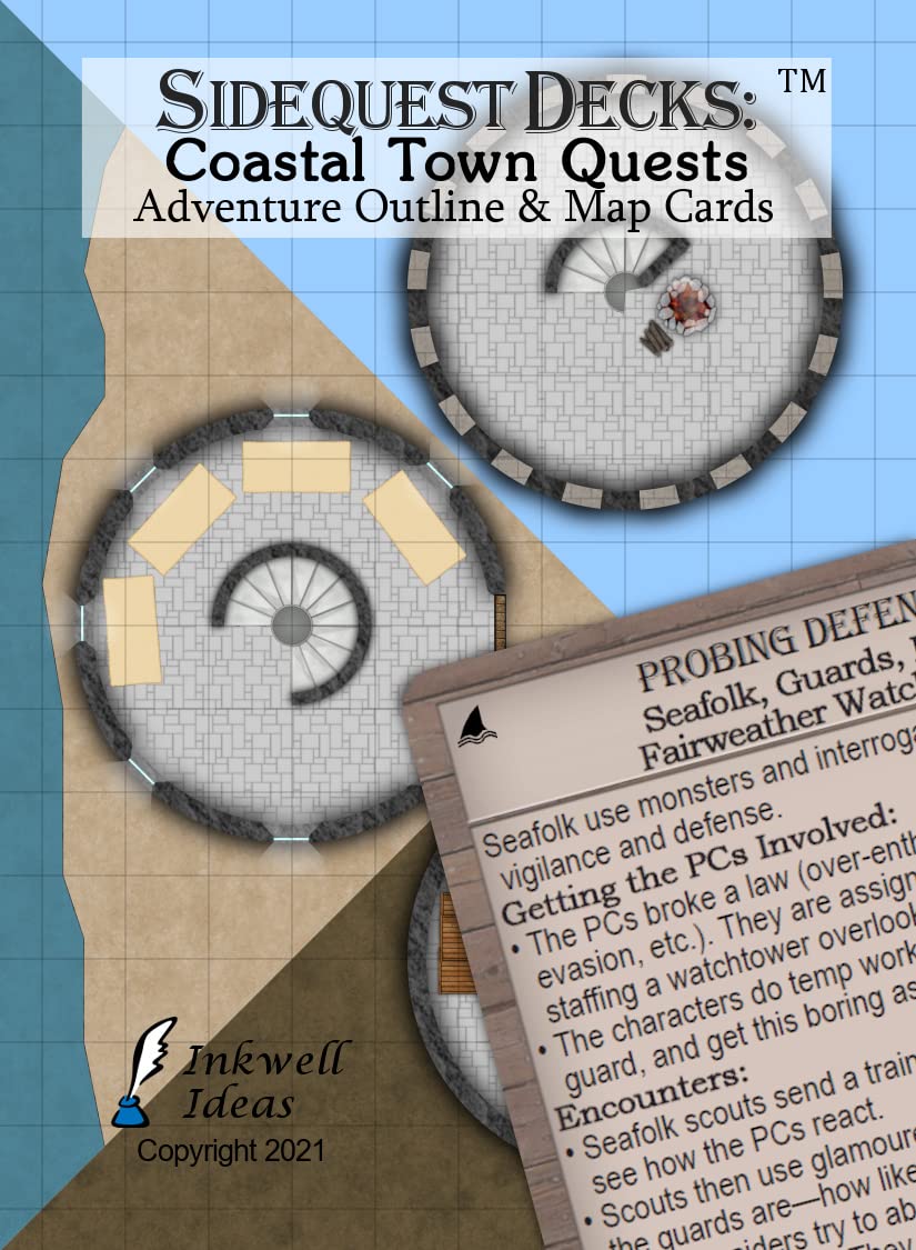 Inkwell Ideas Sidequest Decks: Coastal Town Quests