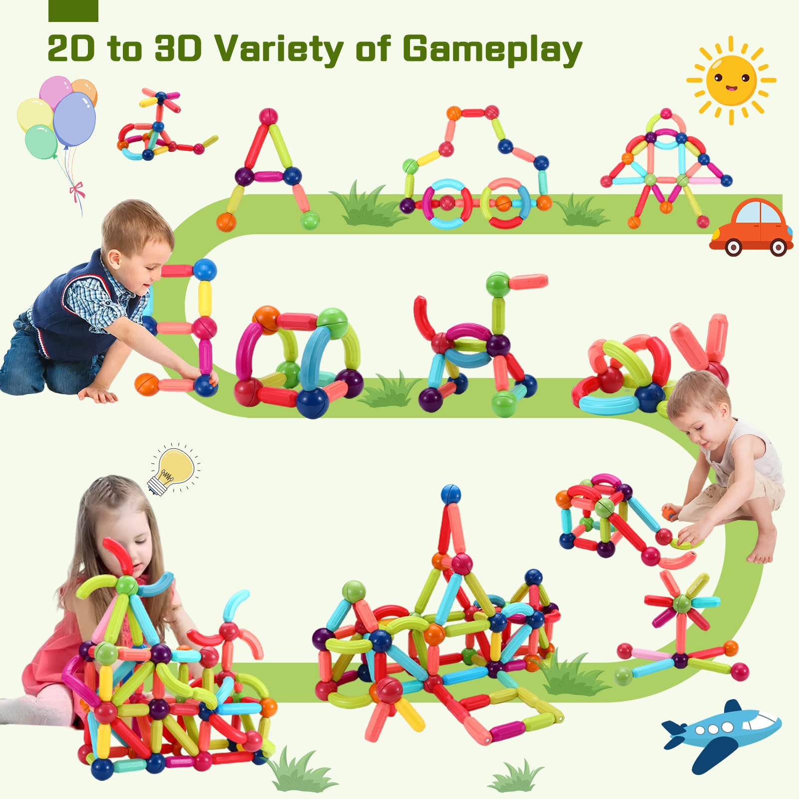 AZEN 100PCS Building Blocks