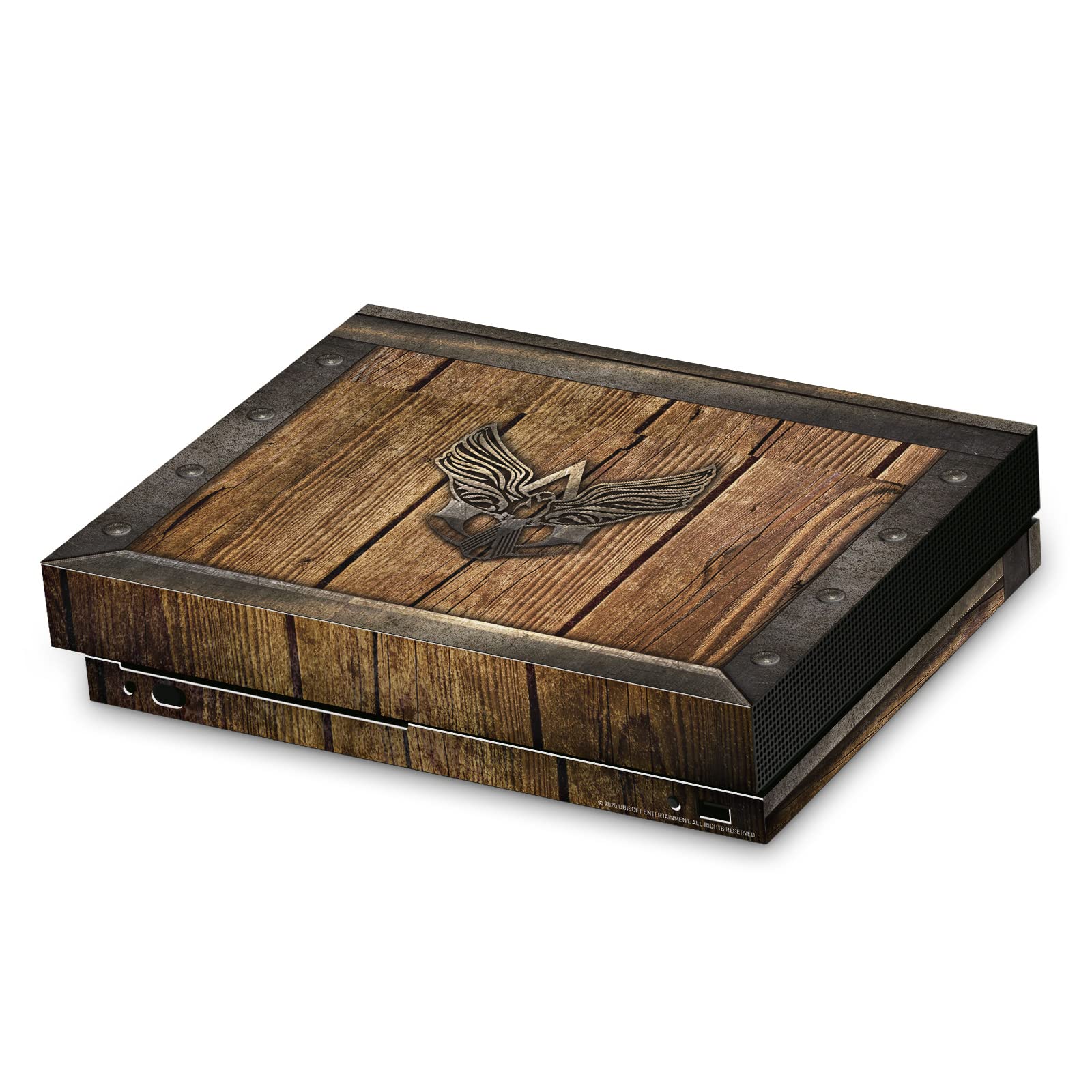 Head Case Designs Officially Licensed Assassin's Creed Wood And Metal Chest Black Flag Graphics Matte Vinyl Sticker Gaming Skin Decal Cover Compatible With Xbox One X Console
