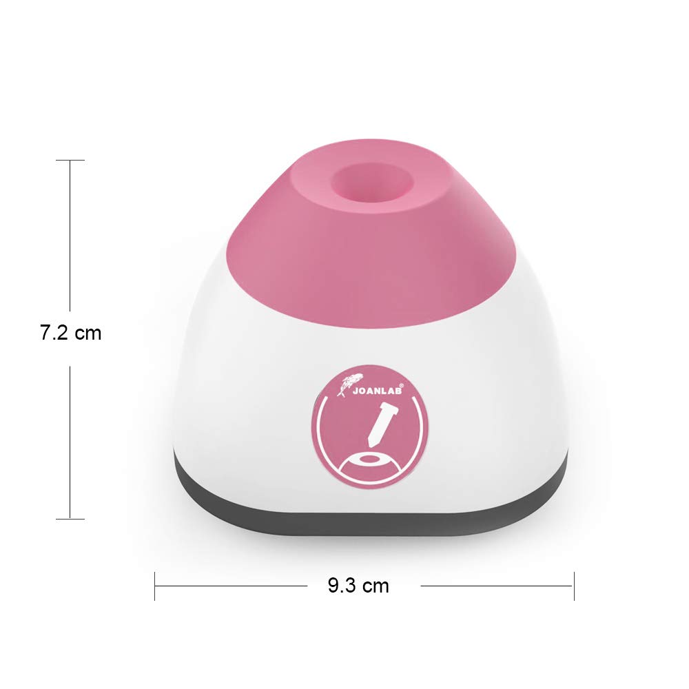 JOANLAB Vortex Mixer Shaker 50ml Laboratory Mini Nail Polish Paints Tattoo Ink Pigments Mixer,Touch Function Scientific Lab Vortex Shaker (Pink)