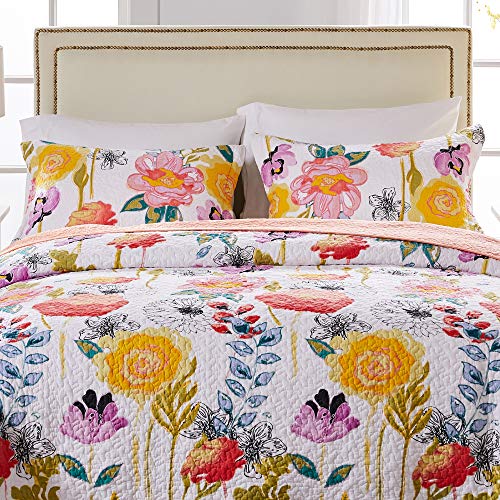 Greenland Home Watercolor Dream Sham-Multi, Standard 20x26 inches, White