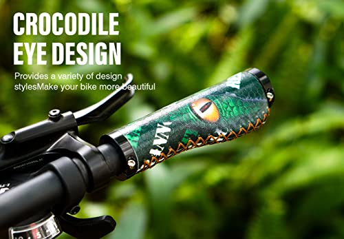CNC Ergonomic Bike Handlebar Grips,Silicone MTB Grips for Mountain Bike/BMX.