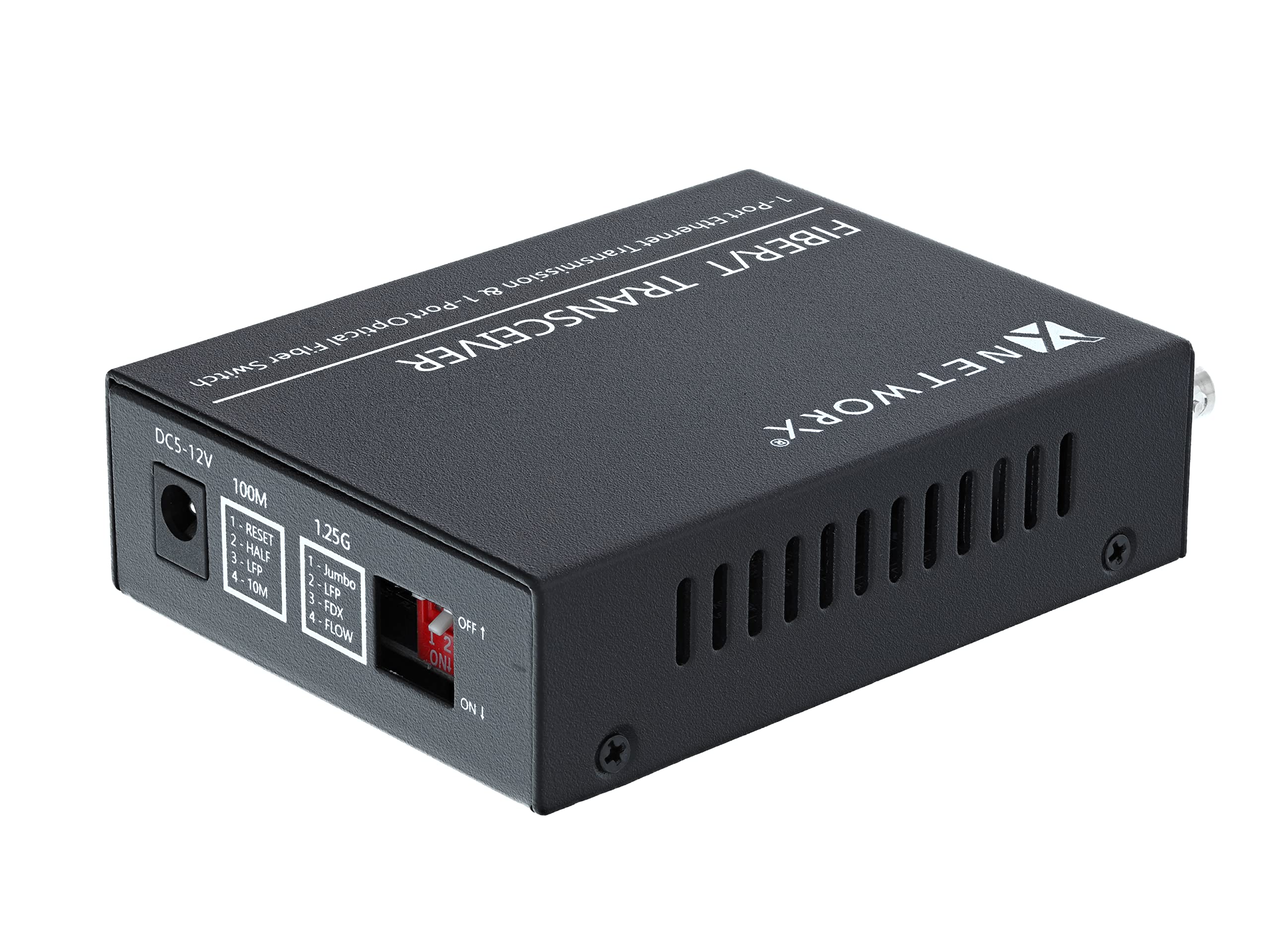 Networx® Gigabit Ethernet Fiber Media Converter - UTP to 1000Base-LX - ST Singlemode, ...