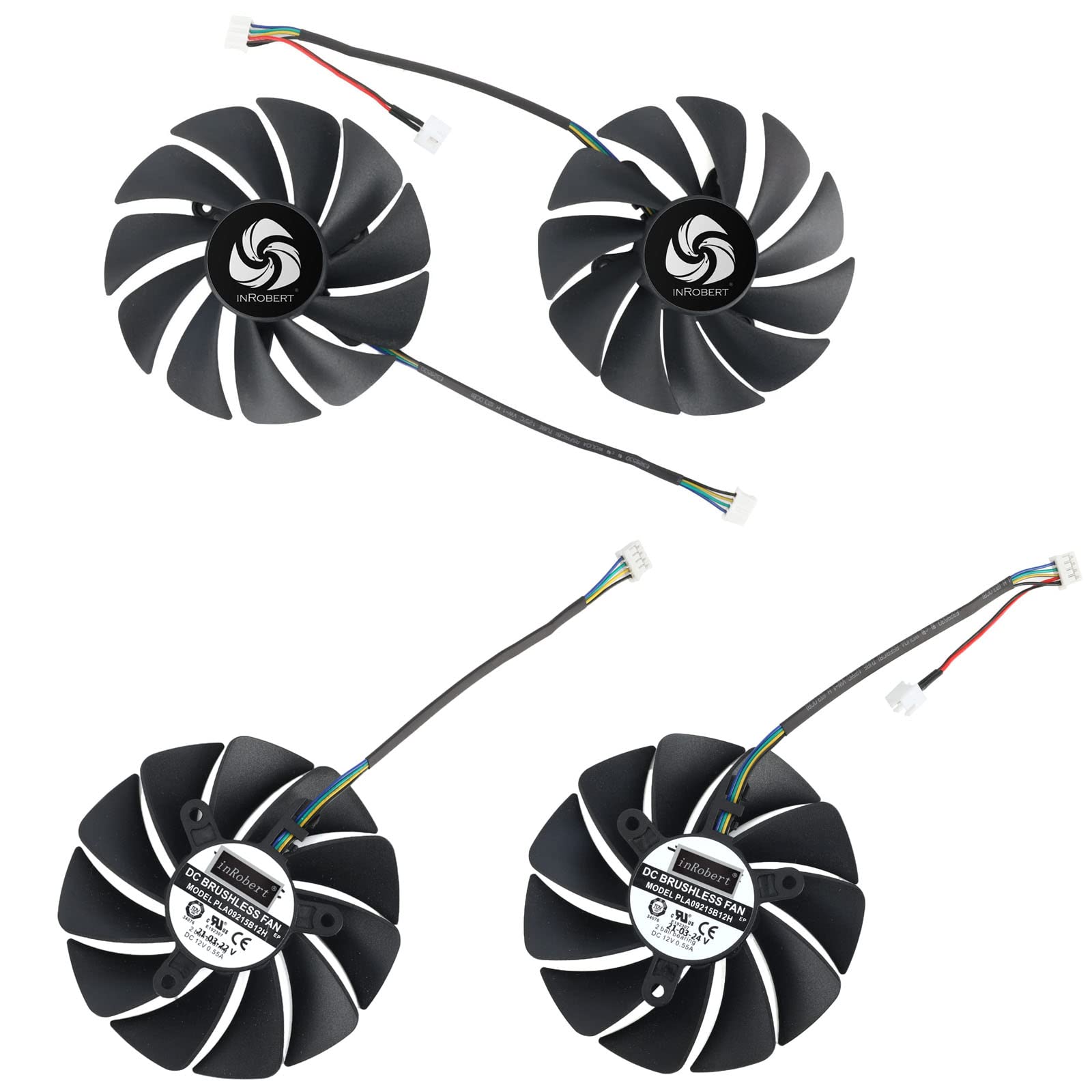 DIY PLA09215B12H GPU Cooling Fan for OEM Dell Nvidia RTX 3070 3080 3090 Graphics Card Cooler
