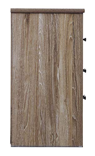 Signature Design by Ashley Zelen Rustic Contemporary 2 Drawer Nightstand, Warm Gray