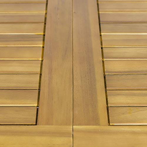 Christopher Knight Home Gwendolyn Outdoor Rustic Acacia Wood Dining Table, Teak