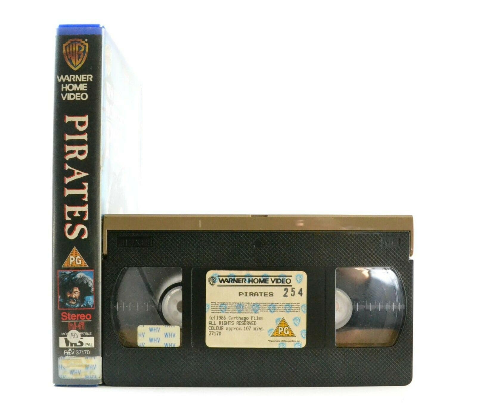 Pirates: Film By R.Polanski (1987) - Large Box - Comedy/Adventure - Pal VHS