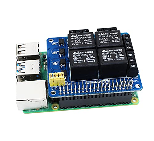 PiRelay EXPANSION BOARD FOR RASPBERRY PI Raspberry Pi A+/B+/2B/3B/3B+ Loads up to 240VAC/7A,125VDC/10A by SB Components