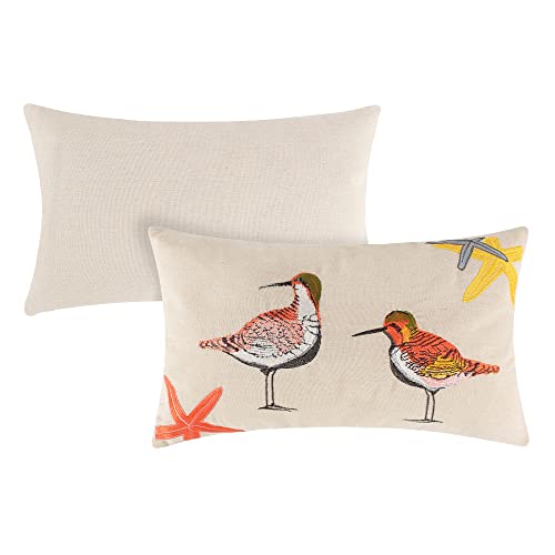 Greenland Home Maui Pillow, 12x20 inches, Beige