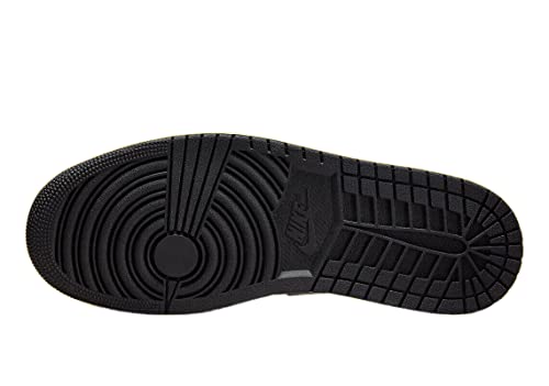 Jordan mens Nike Air 1 Mid Shoes, Dark Concord/Taxi-white-black, 12