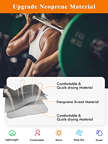 ECIFEE Waist Trimmer Belt for Women Waist Trainer Sauna Belt Tummy Control Low Back and Lumbar Support with Zipper Black