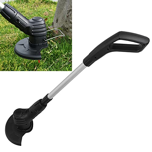 Electric Weeds Wacker Cordless Stringless Electric Lawn Mower Handheld Long Battery Life Household Cordless Small USB Rechargeable Field Mower with 20 Replace Blades for Yard Garden