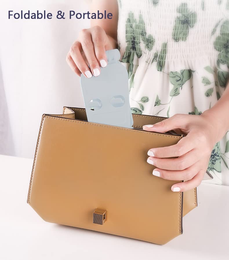 Foldable Cell Phone Stand, Portable Mobile Phone Holder, Adjustable Cell Phone Holder for Desk, Adjustable View Angle, Stable Holder for Phones