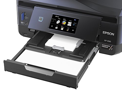 Epson XP-830 Wireless Color Photo Printer with Scanner, Copier & Fax, Amazon Dash Replenishment Ready, C11CE78201, 1