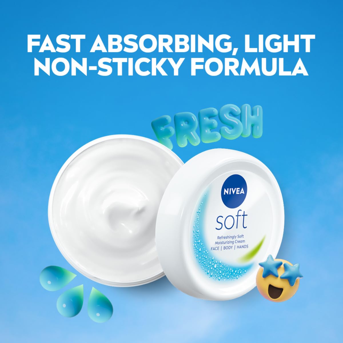 Nivea Soft Light Moisturising Cream | 300ml (10.14 Fl Oz)