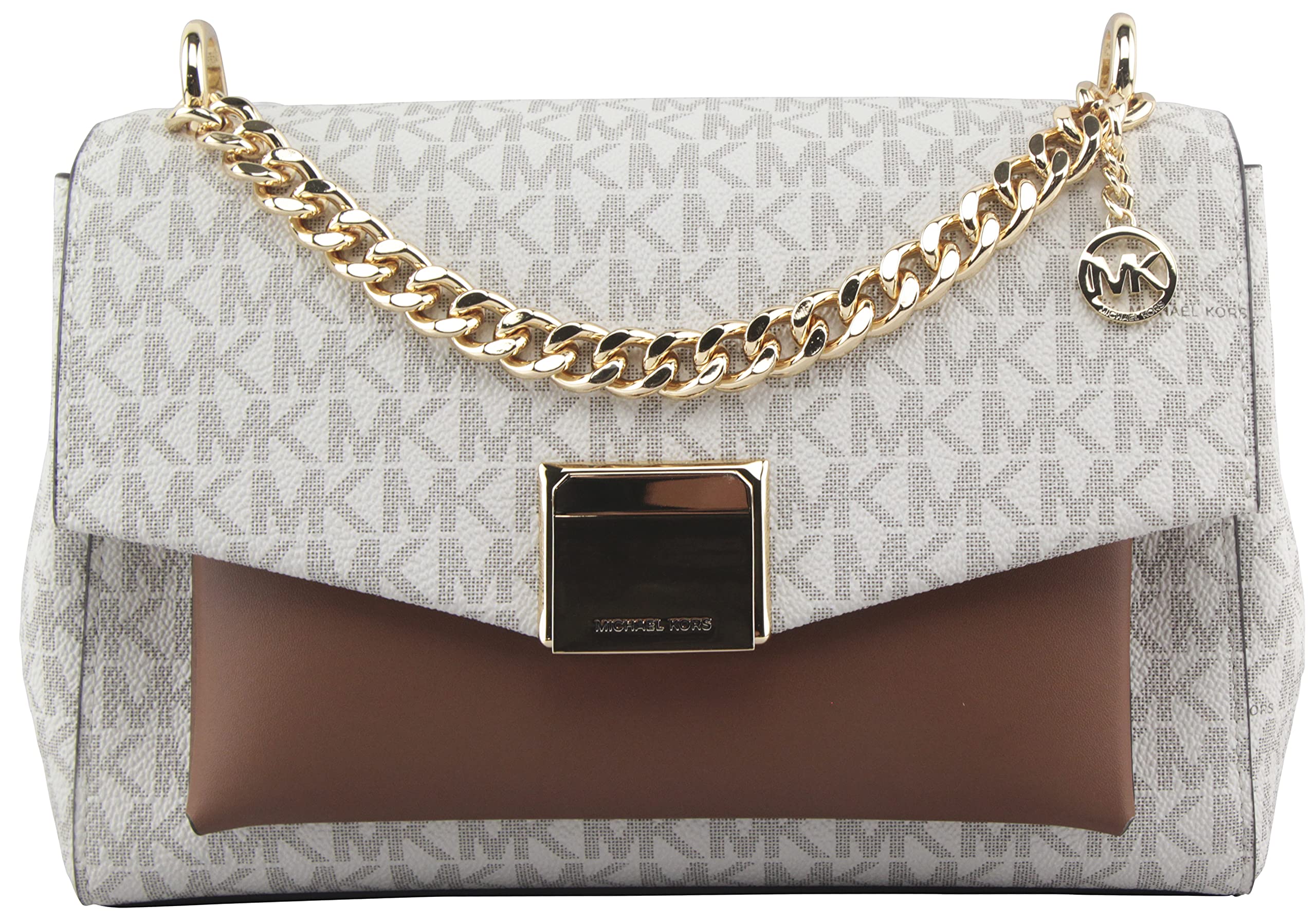 Lita Medium Two-Tone Logo Crossbody Bag