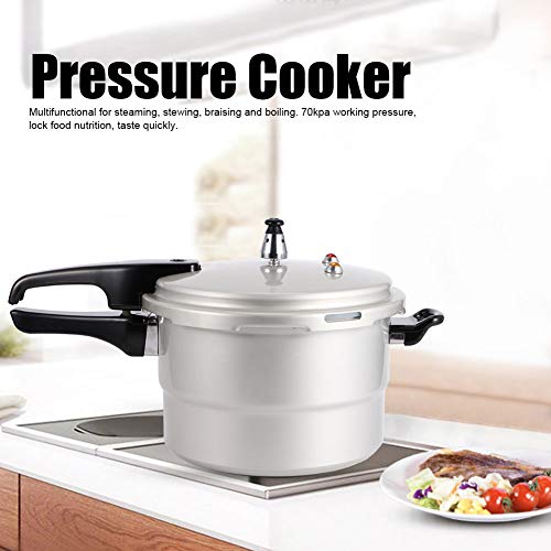 Jeanoko Explosion-Proof Household Pressure Cooker with Aluminum Alloy Steaming Layer Pressure Cooker for Gas Electric Ceramic Stove(20cm) Home Kitchen Dining Cookware Pots Pans Pressure Cookers