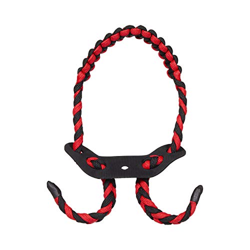 Allen Paracord Braided Wrist Bow Sling, Black/Red