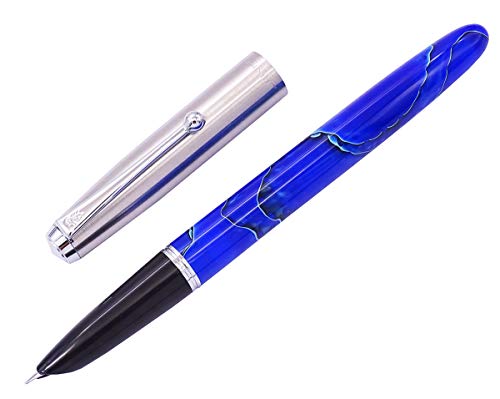 Jinhao Black Fountain Pen Fine Nib Writing Advanced Pen with Ink Refill Converter Signature Collection Set