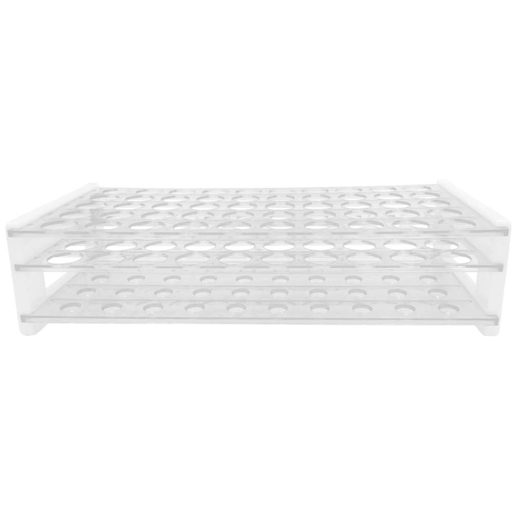 Plastic Test Tube Rack for 12/13 mm Tubes, Hole Diameter is 13.6mm, Holds 50, Detachable, Karter Scientific 208V2 (Pack of 1)