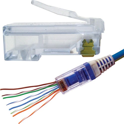 Platinum Tools 100010B EZ-RJ45 Cat6 Connector, 100-Pack