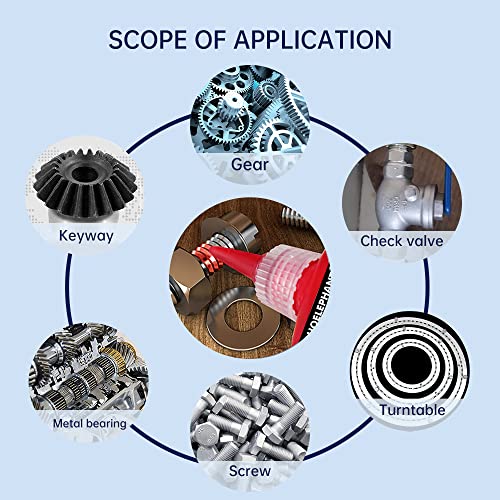 Guoelephant 15ML Red Threadlocker Universal Metal Glue High Strength Anaerobic Curing Sealant Heavy Duty Screw Glue Repair.