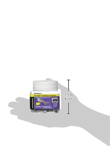 Platinum Tools 202020J EZ-RJ45 Shielded Internal Ground, 50-Pack