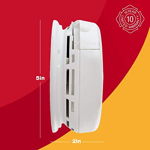 FIRST ALERT Hardwired Wireless Smoke Alarm with Photoelectric Sensor and Battery Backup, SA521CN-3ST , White