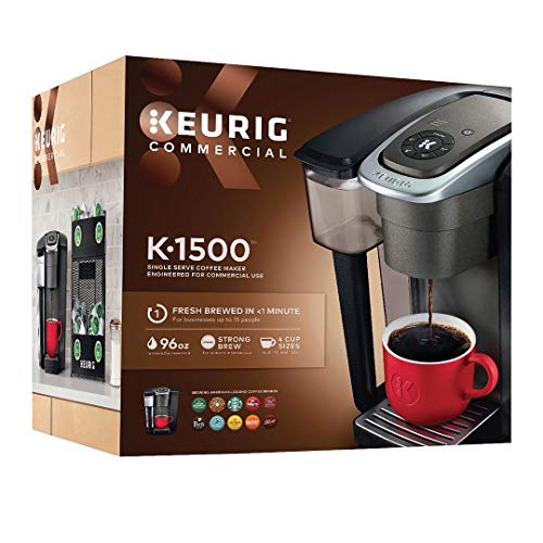 Keurig K1500 Coffee Maker, 12.4"x10.3"x12.1",2839.06 ml, Black,