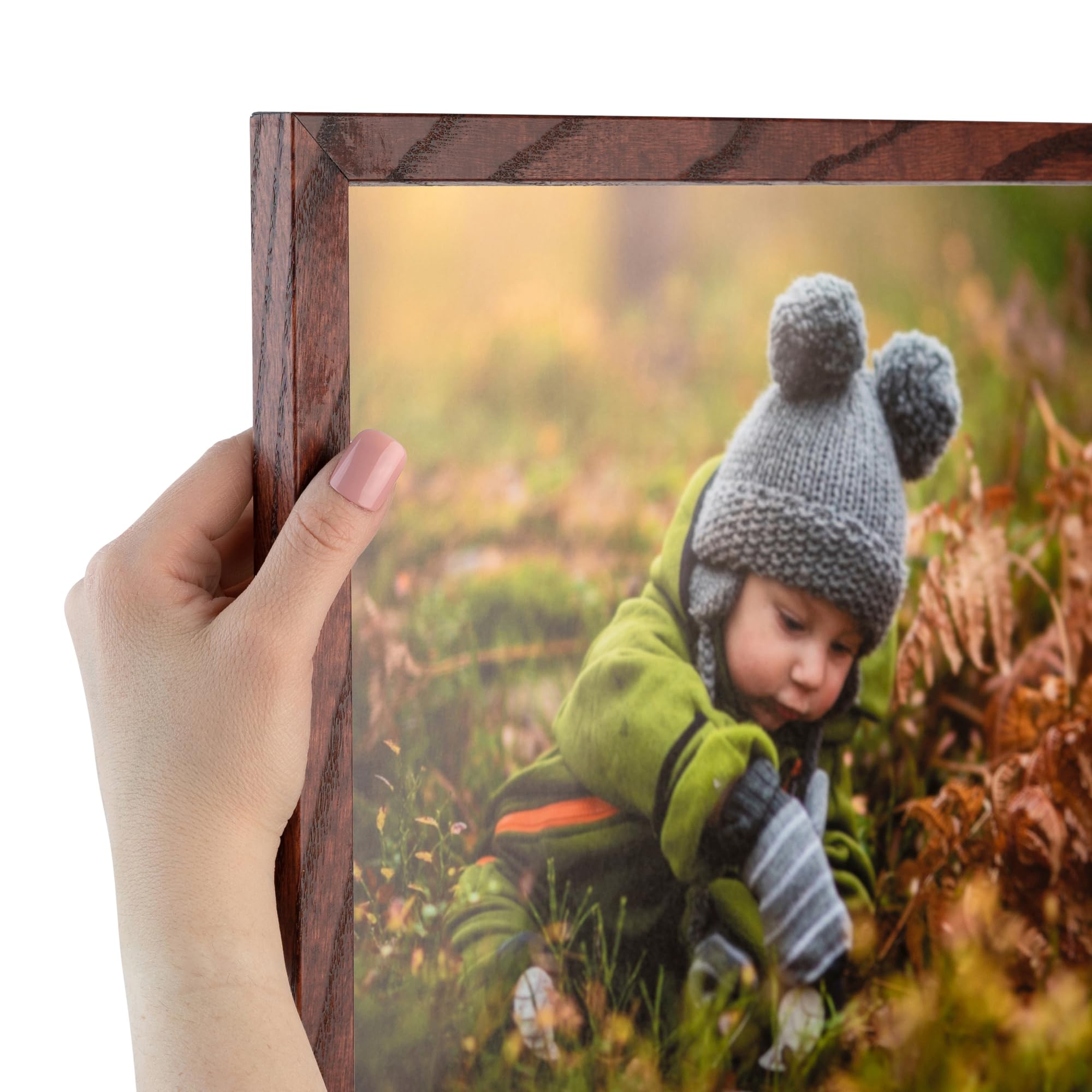 ArtToFrames 16x20 inch Cherry on Red Oak Wood Picture Frame, WOM0066-1343-YCHY-16x20