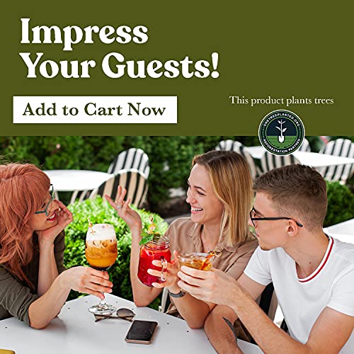 Cocktail Picks - Bamboo Skewers - Toothpicks For Appetizers-4 inch Wooden Skewers (100 Pack) - Party Toothpick for Appetizer and Cocktail Drinks.