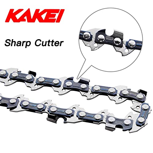 KAKEI 14 Inch Chainsaw Chain Fits Husqvarna 120, Echo CS-310, Ryobi RY3714-3/8" LP Pitch, 050" Gauge, 52 Drive Links, S52 (3 Chains)