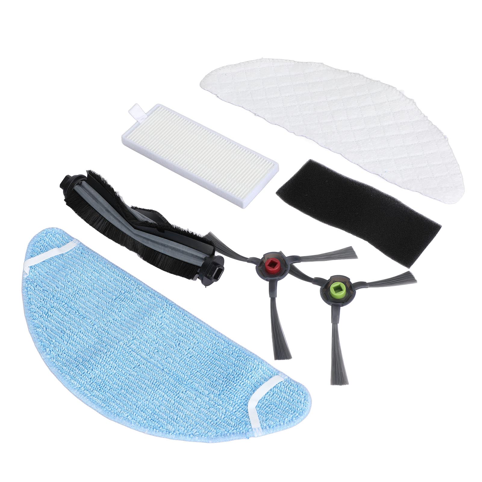 TOPINCN Sweeper Accessories Kit for Yeedi K650 Vacuum Cleaner, Washable Mop Mop Rolling Brush Side Brush Filter Screen Set Vacuum Cleaner Replacement Parts