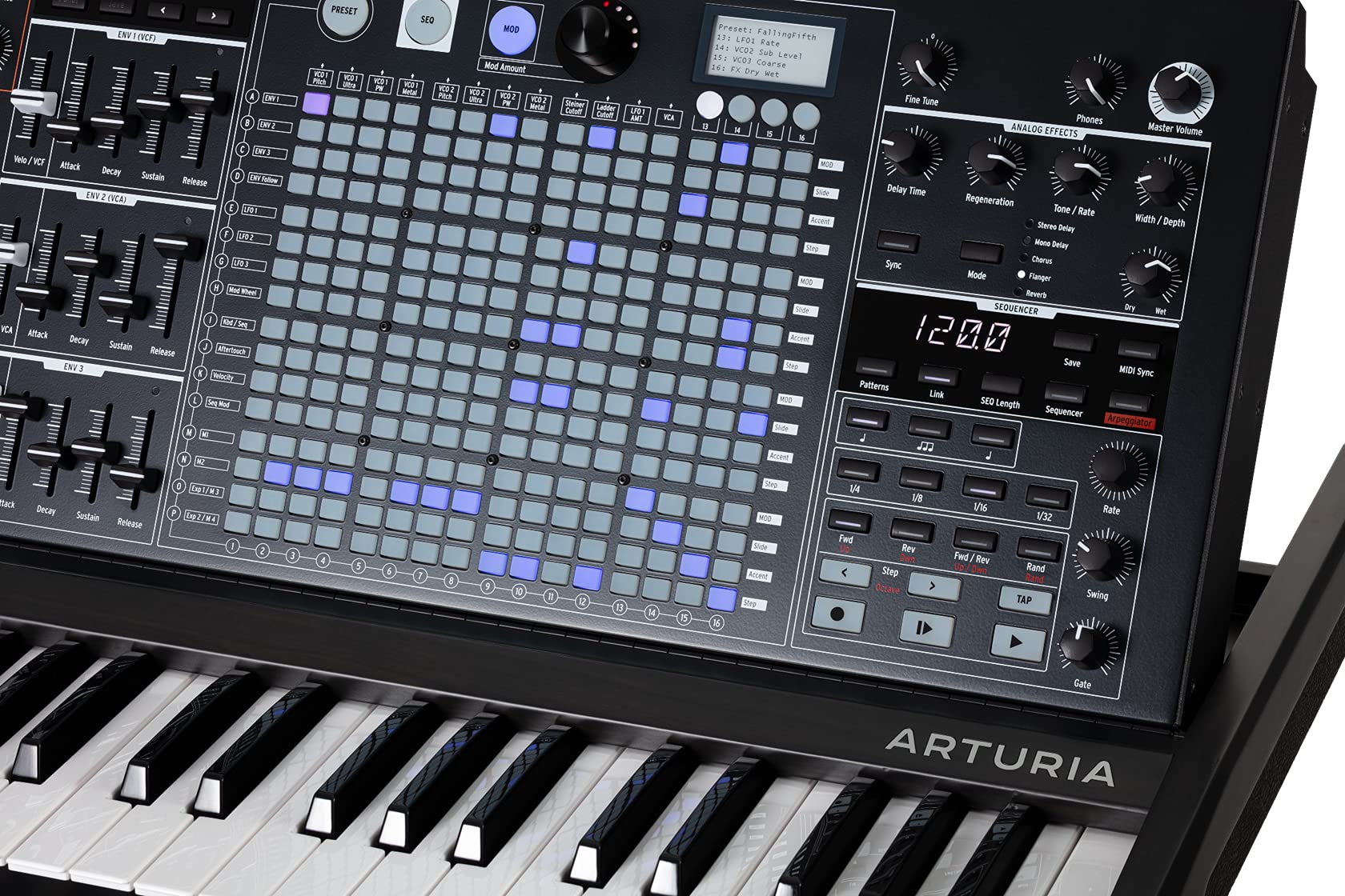Arturia MatrixBrute Noir 49-key Black Edition analog synthesizer
