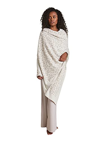 Barefoot Dreams CozyChic Ultra Lite Barefoot in the Wild Pashmina, Women’s Wrap, One Size, Cream/Stone