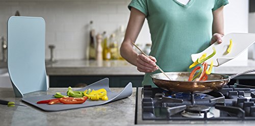 Joseph Joseph Nest Chop Set of Nesting Plastic Cutting Boards 13.25-inch x 10-inch Chopping Board Kitchen Prep Mat with Curved Edges 3-piece.
