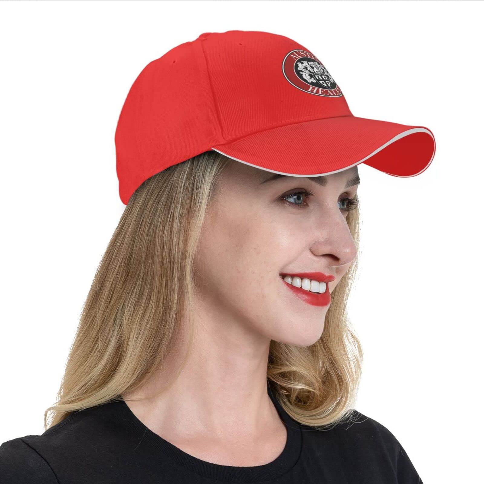 Austin-Healey Baseball Hat Funny Sports Hats Trucker Cap Retro Adjustable Magic Buckle Dad Caps Red