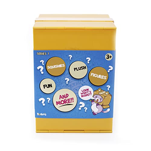 LankyBox Giant Mystery Box: Wearable Boxy case, 2 Figures, one 6β Glow-in-The-Dark Plush, a Squishy , pop-it Fidget Toy, Canny with pop-Out Sticky, and 3 Stickers