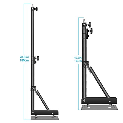 Neewer Triangle Wall Mount Arm for Photography Studio Strobe Monolight Softboxes Umbrellas Reflectors Flexible Rotation 180 Degrees Maximum Length 180 cm (Black)