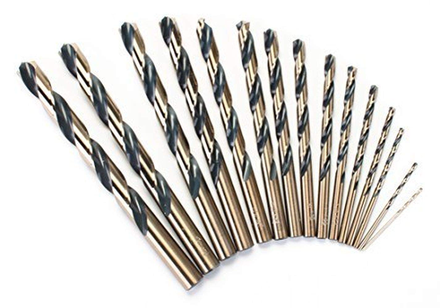Norseman Drill and Tool 66470 SPM-15 135 Degree Split Point Magnum Sup Premium Mechanical Drill Bit Set (15 Piece)