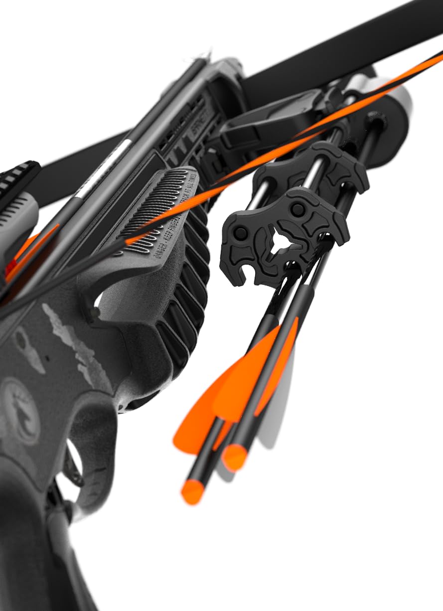 BARNETT Blackcat Recurve Crossbow Hunting Package, with Red Dot Sight, 2 Arrows, Lightweight Quiver, Shoots 260 Feet Per Second, Black Strike