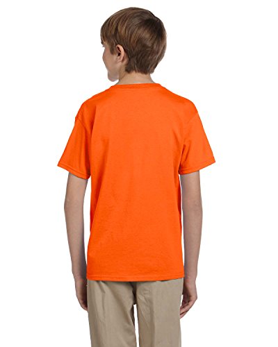 Fruit of the Loom Youth 5 oz. HD Cotton™ T-Shirt S SAFETY ORANGE