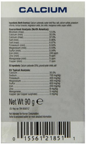Exo Terra Calcium Powder Supplement for Reptiles and Amphibians, 3.2 Oz., PT 1851